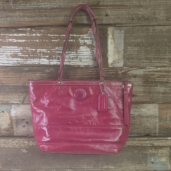 Coach | Bags | Coach Pink Tote Bag Euc | Poshmark